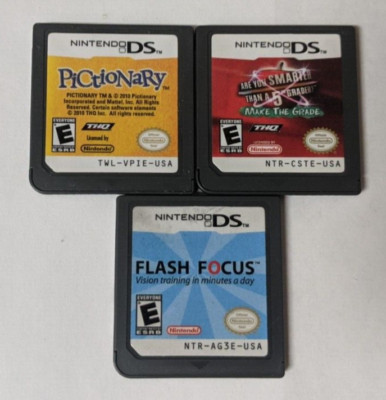 Nintendo DS English Lot of 3 - Pictionary & Flash Focus - BVcx78 | eBay