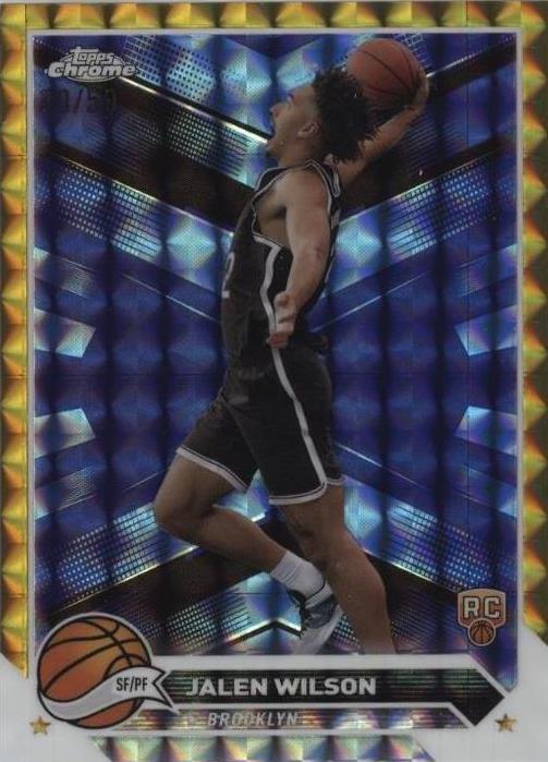 2023-24 Topps Chrome - Jalen Wilson #61 Gold Geometric Refractor /50 ...