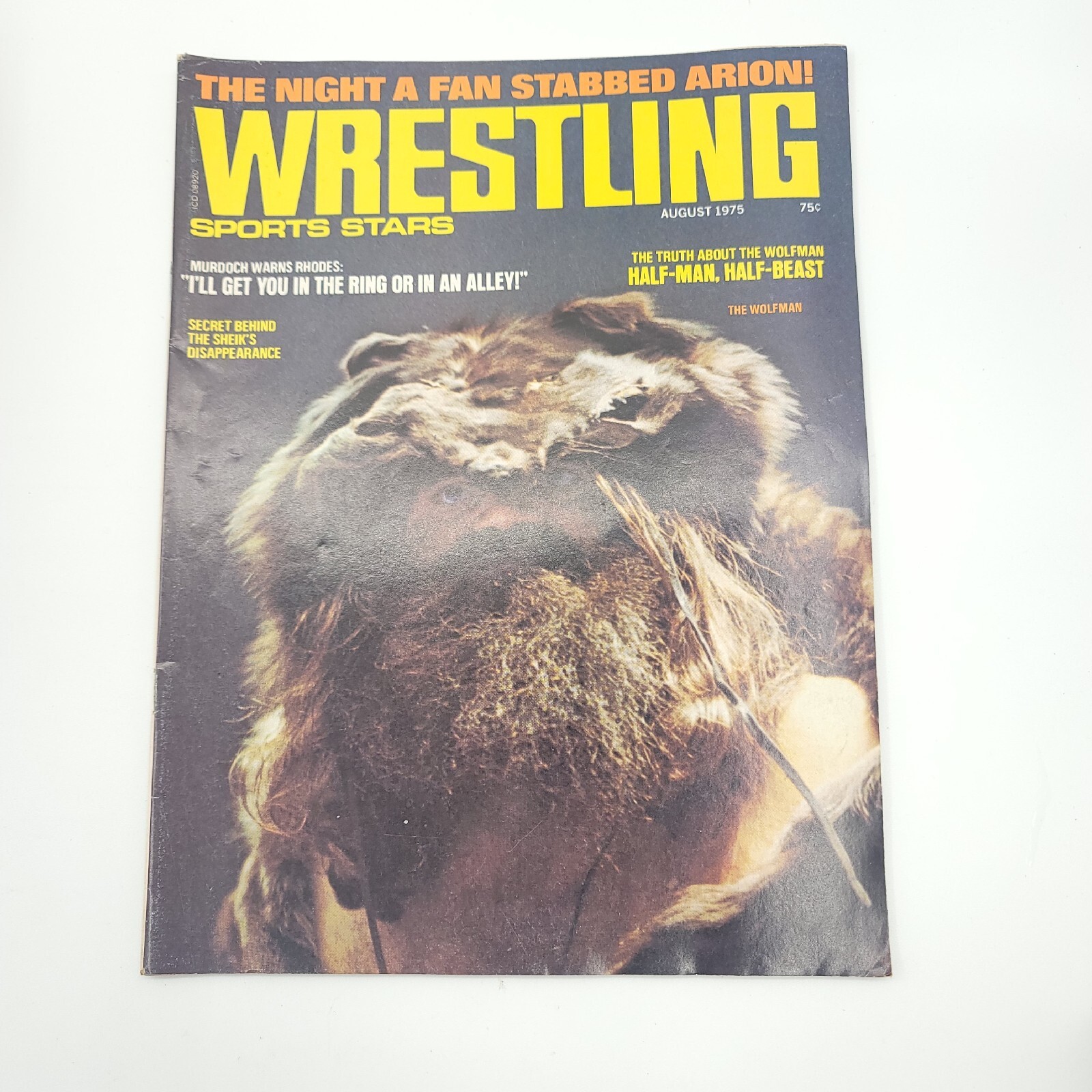 Vintage 1975 Wrestling Sports Stars Magazine THE WOLFMAN /WOMENS ...