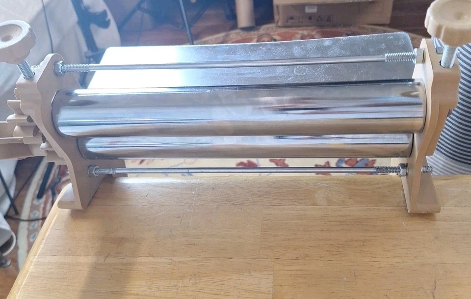 Dough Sheeter Manual Roller 11.5" Pizza, Pasta, Fondant, Dough ...