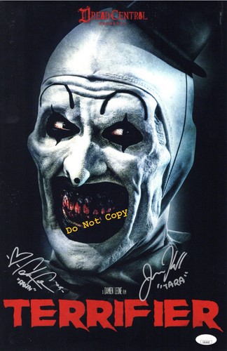 CATHERINE CORCORAN & JENNA KANELL signed 11x17 Poster TERRIFIER Art the ...