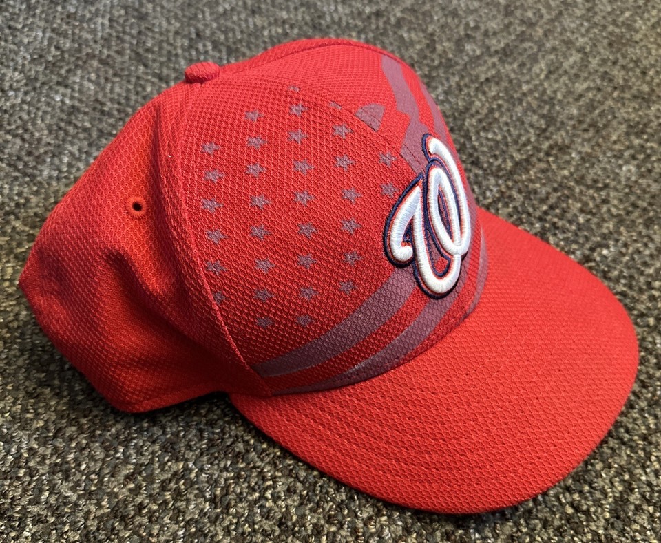 Washington Nationals Red 59Fifty 2015 Stars N Stripes New Era Hat Size ...