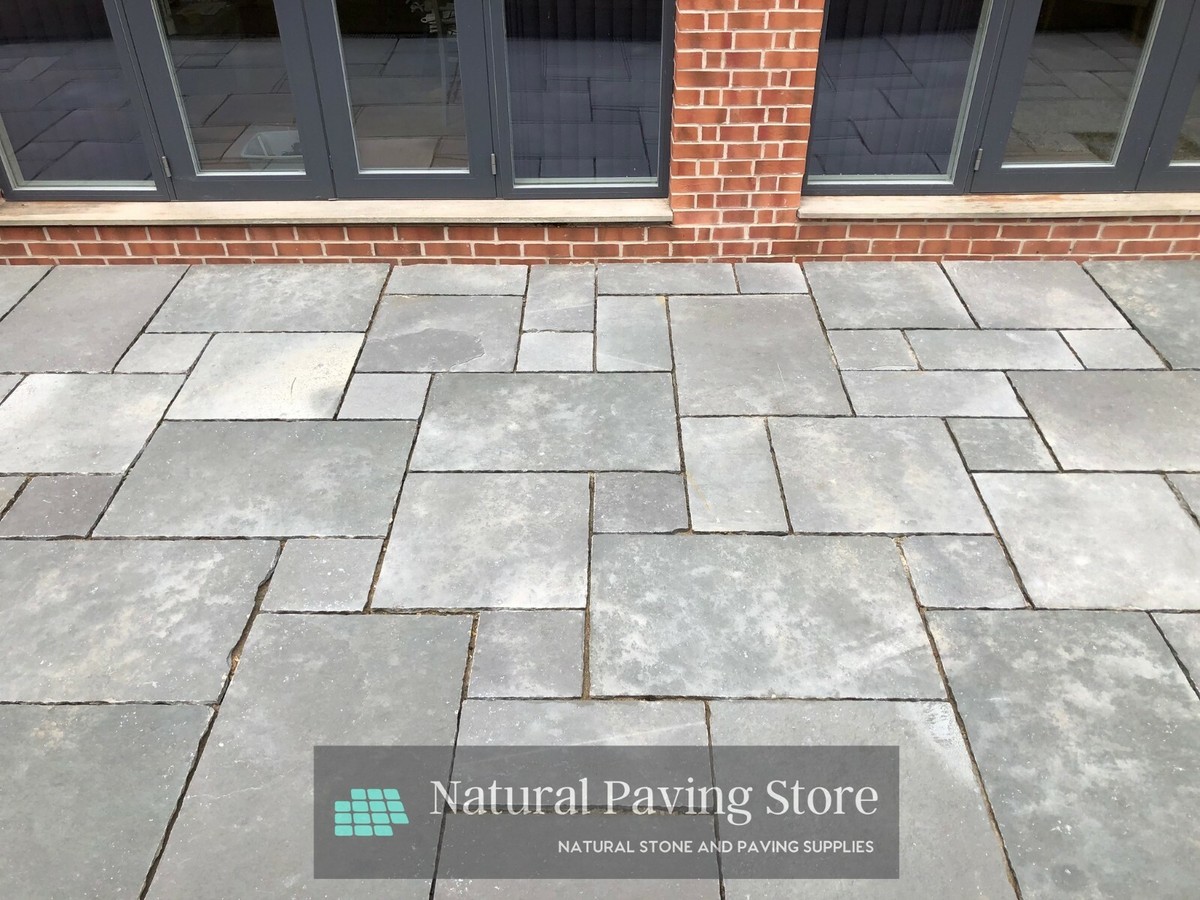 Saw Cut Limestone Paving