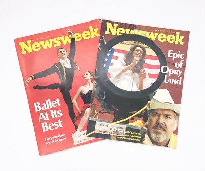 Lot Of 2 Vintage NEWSWEEK Magazines, Entertainment, 1975 | eBay