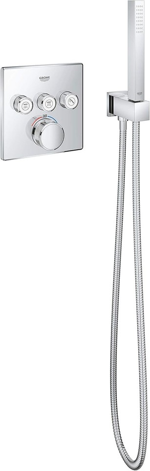 GROHE 28143000 RelexaFlex 59"; Metal Longlife Shower Hose, Starlight ...
