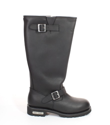 Ride Tecs Mens Side Zipper Engineer Black Motorcycle Boots Size 12 ...