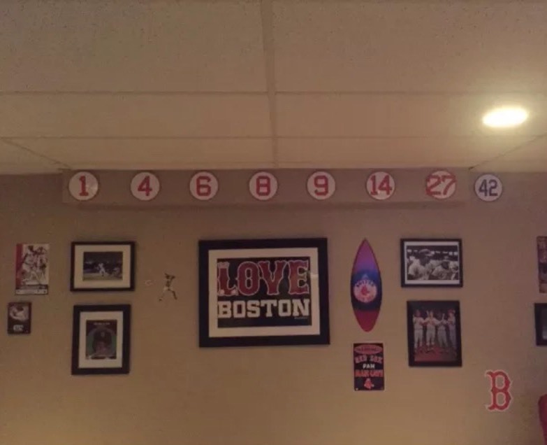 BOSTON RED SOX FENWAY PARK RETIRED NUMBERS PHOTO POSTER TICKET JERSEY ...