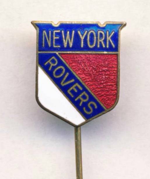 old NEW YORK ROVERS ice hockey PIN Badge FARM TEAM of New York RANGERS ...