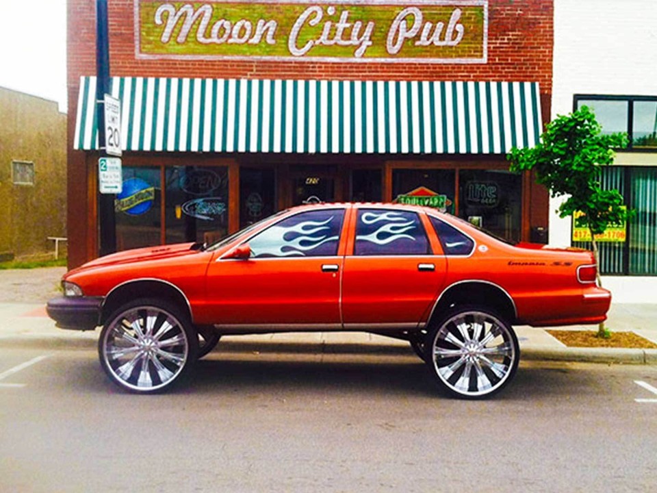Chevy Impala Lift Kit 91-96 Bubble Caprice 24 26 28 30 rims tires | eBay