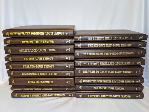 LOUIS L'AMOUR LEATHERETTE HC BOOKS SACKETT BANTAM WESTERN - Pick Your ...