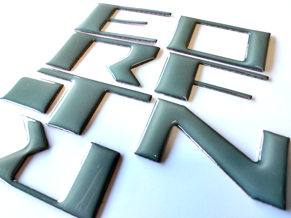 3D GRAY DOMED RAISED FRONT GRILLE LETTERS FOR NISSAN FRONTIER 2022 2023 ...