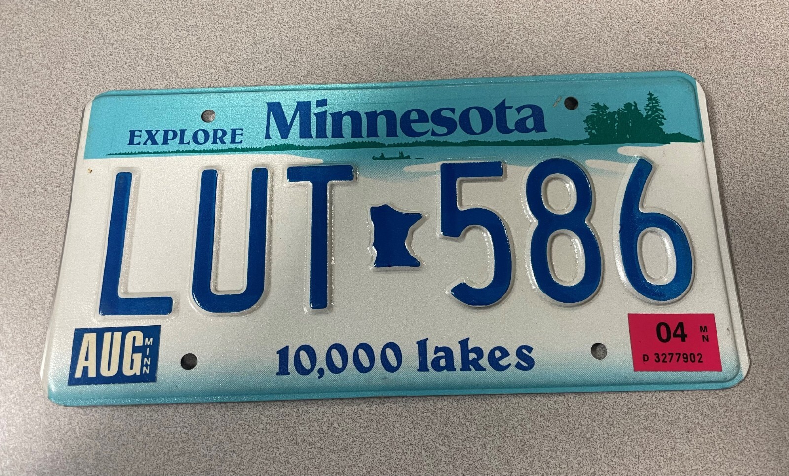 Early 2000's Minnesota "10,000 Lakes" License Plate - Single Plate | eBay