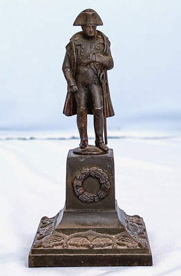 19th C Bronze Statue France Emperor Napoleon Bonaparte Waterloo Battle ...