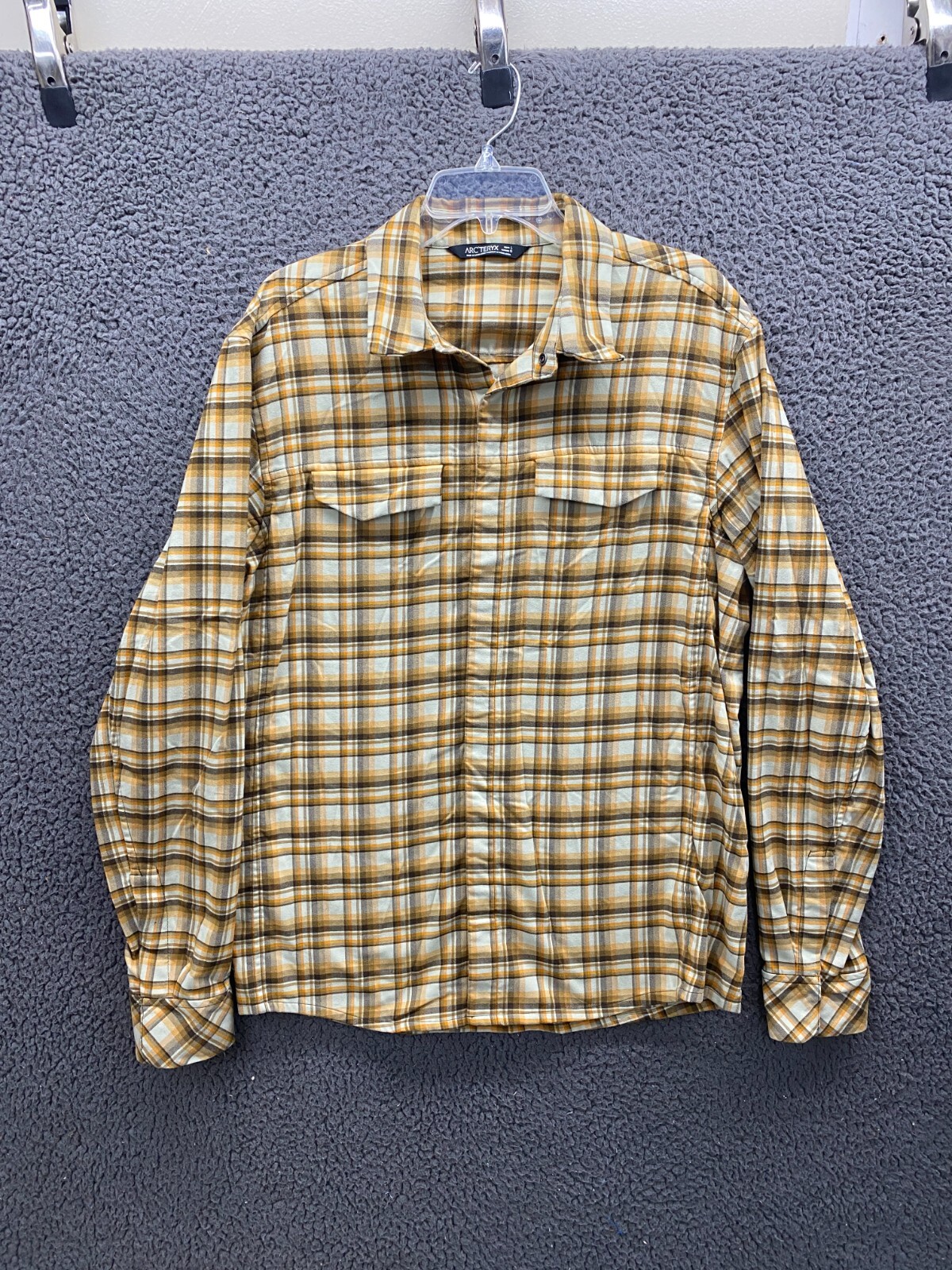 Arc'teryx Gryson Flannel Shirt Hidden Snaps Mens Larg… - Gem