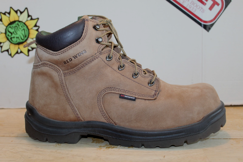 Red Wing Men's 6" King Toe 2240 Safety Toe Boots, Brown Leather Size 14 ...