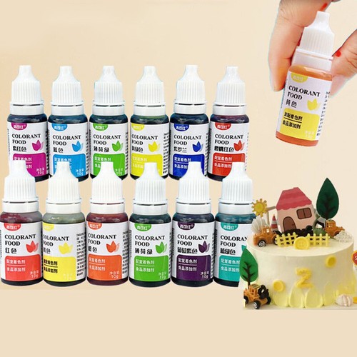 10 ml Professional Lebensmittelfarbe Food Coloring, flüssig Essbare ...