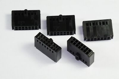 Lot of 5 102387-2 Tyco Connector Housing Receptacle 2 Row 10 Positions ...