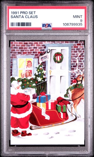 Santa Claus 1991 Pro Set Football PSA 9 SP RARE! | eBay