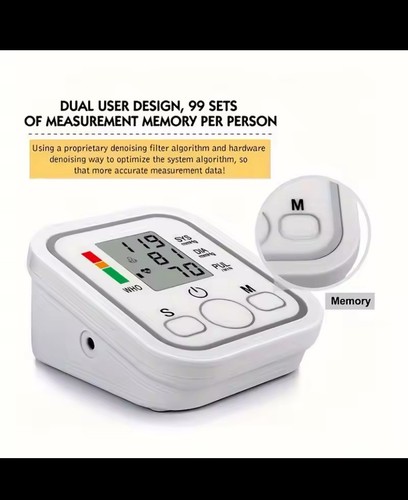 Automatic Digital ARM Blood Pressure Monitor Heart Rate Pulse Meter | eBay