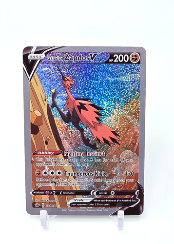 FanArt SPARKLING HOLO ZAPDOS V Card ZAPDOS Pokemon Card r7-5 READ BELOW ...