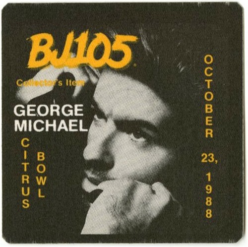 George Michael October 23, 1988 Faith Concert Tour PROMO Backstage Pass ...