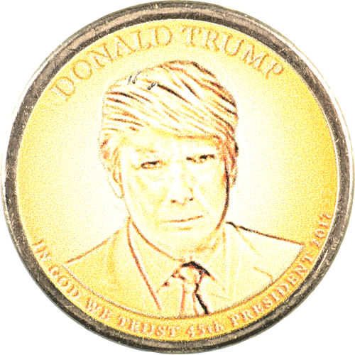 MINT Colorized DONALD TRUMP Presidential $1 Gold Coin- 2nd Term ...