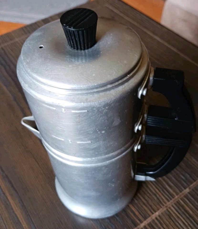 Vintage Wear-Ever 3042 Aluminum 2 Cup Coffee Pot DripOlator Made In USA ...
