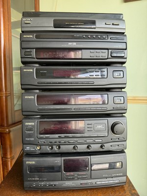 Aiwa Hifi System With 5 Separates, Incl. 5 Disc, Speaker System & Sony ...