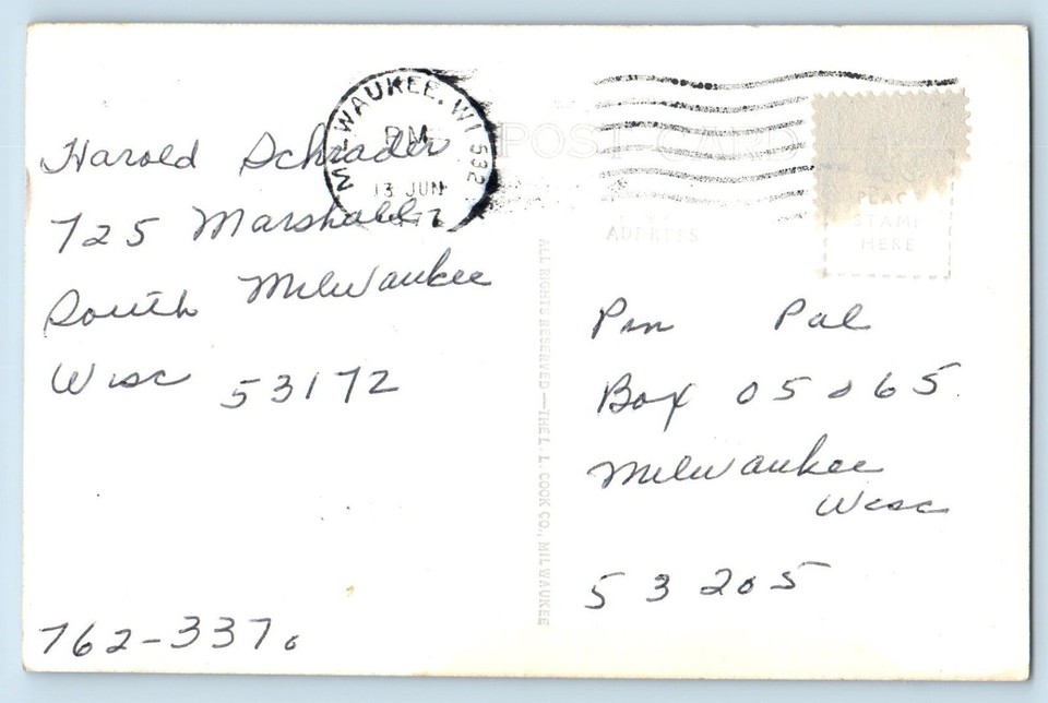 Townsend Wisconsin WI Postcard RPPC Photo View Of Little Bass Lake 1977 ...