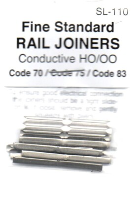 HO Scale Peco SL-110 Code 70/75/83 Nickel Silver Rail Joiners (24) pcs | eBay