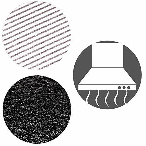3 x Grease Carbon Cooker Hood Filters Universal Cut to Size Charcoal ...