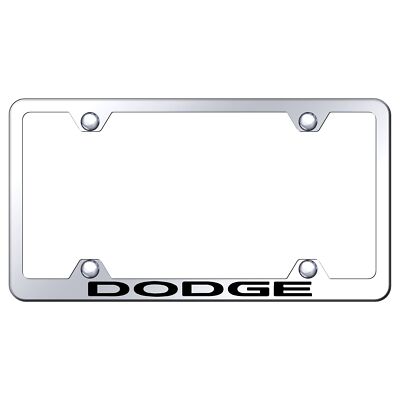Dodge Laser Etched Logo Wide Body License Plate Frame (Chrome) | eBay