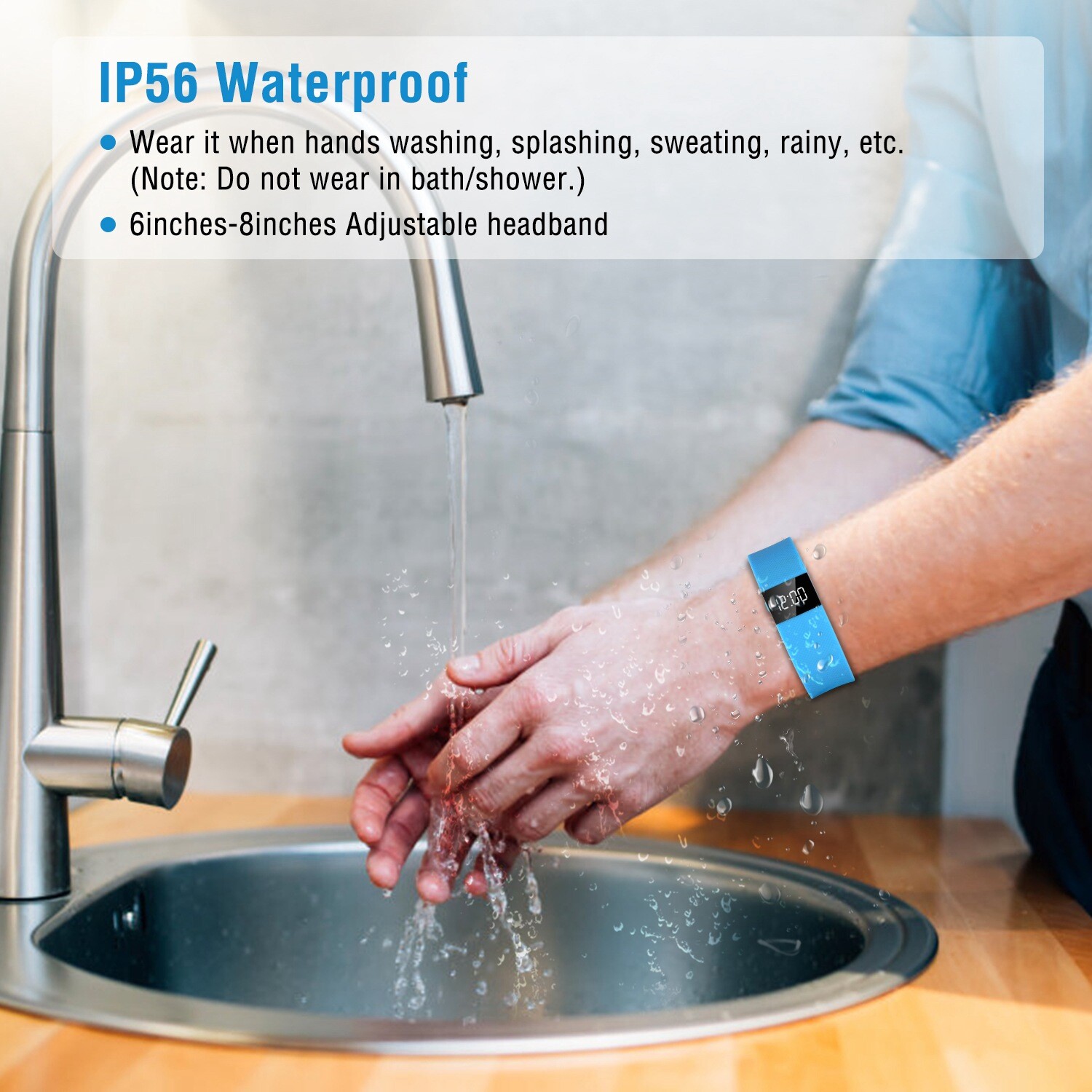 Waterproof Wireless Smart Watch Fitness Activity Tracker For iphone IOS ...