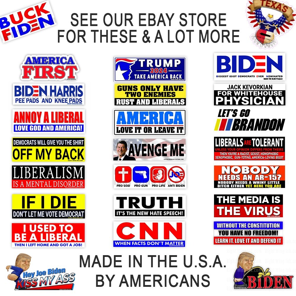 DONKEYPOX ANTI DEMOCRAT MAGA DECALS TRUMP 2024 STICKER - 2 PACK | eBay