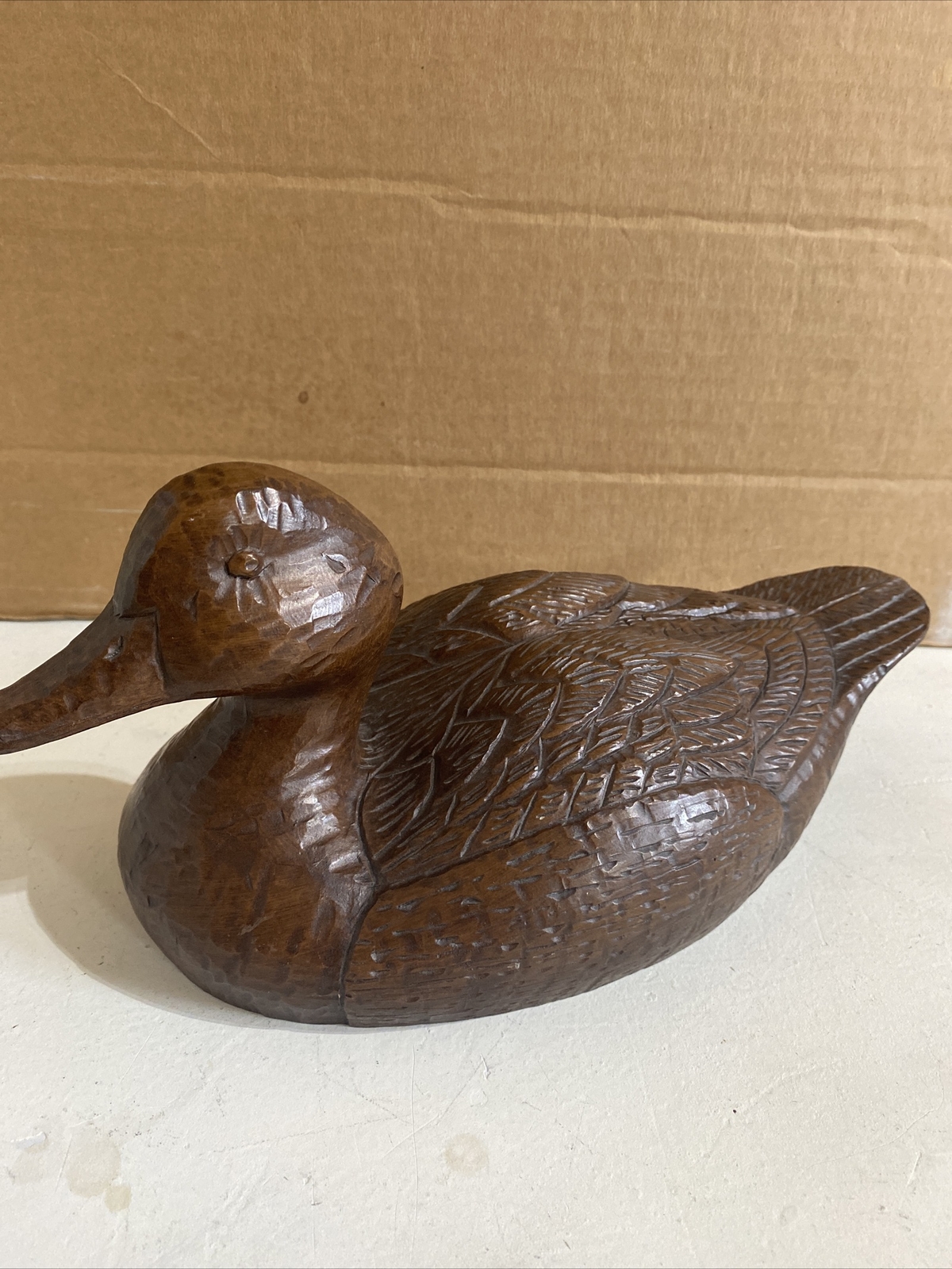 Vintage Red Mill Mfg Duck Mallard Decor Resin Sculpture Handcrafted ...