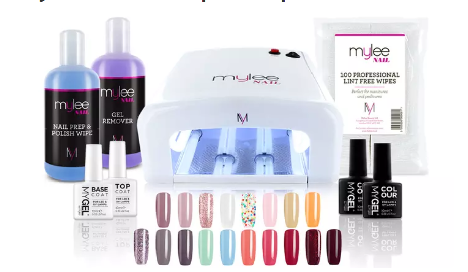 Mylee Gel Nails Essentials Kit with 36W UV Lamp/ Collections & Bundles ...