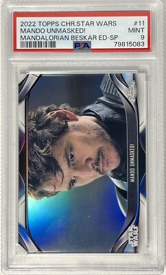 2022 Topps Chrome Mandalorian Mando Unmasked! #11 Short Print SP ...