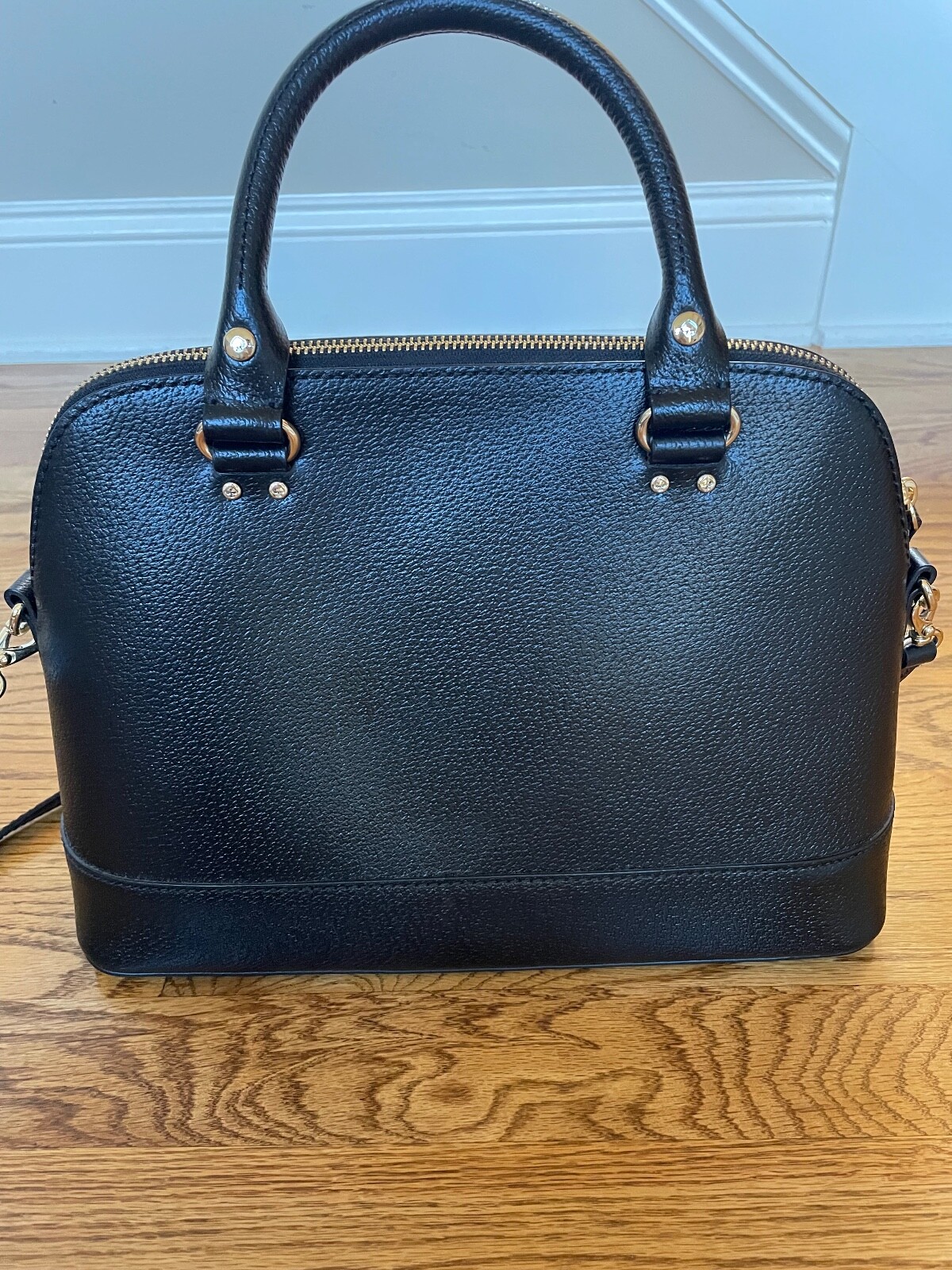 KATE SPADE WELLESLEY RACHELLE BLACK Leather Satchel - Gem