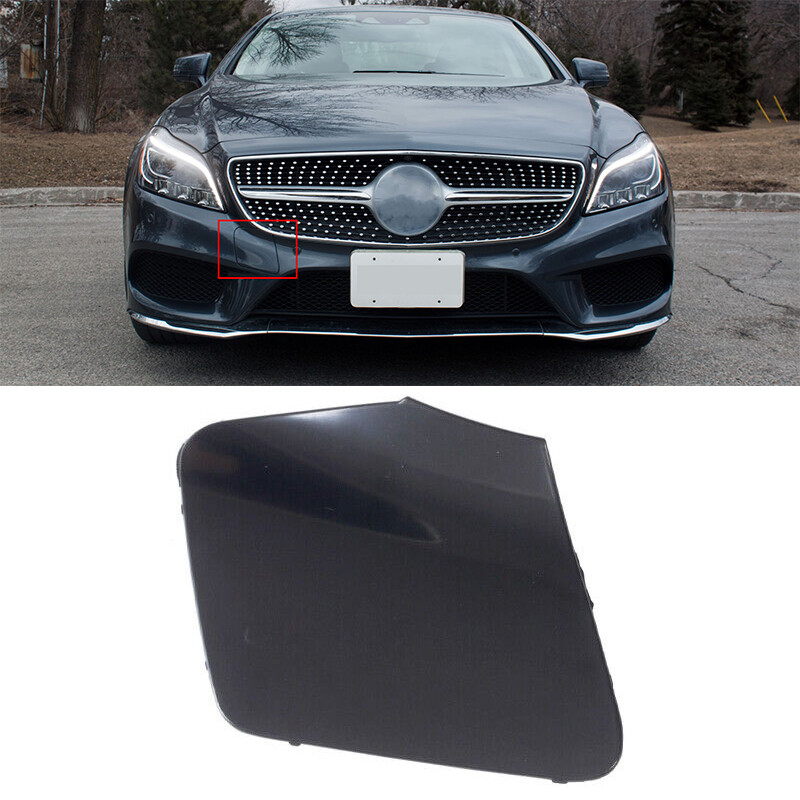 For Mercedes W218 CLS400 550 15-17 Front Bumper Tow Hook Cover Tow Eye ...
