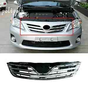 For Toyota Corolla 2011-2013 Chrome Front Upper Bumper Mesh Grill ...