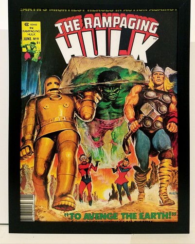 Rampaging Hulk #9 Hulk by Earl Norem 9x12 FRAMED Marvel Comics Art ...