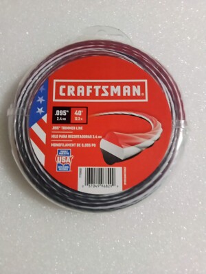 CRAFTSMAN 0.095-in x 40-ft Pre-cut Trimmer Line | eBay