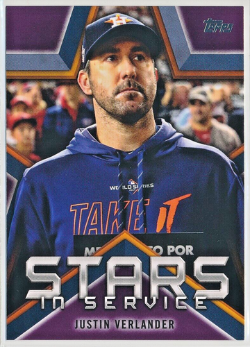 2021 Topps Series 1 - Justin Verlander - Astros - Stars in Service - # ...