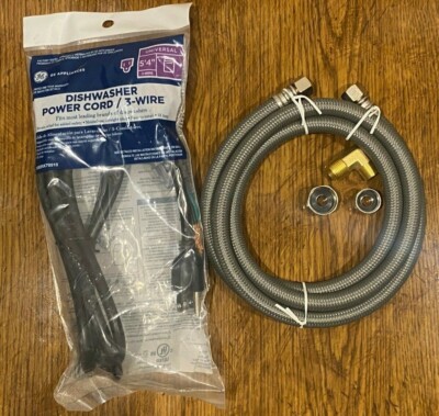 Universal Dishwasher Water Connection Kit plus Power Cord | eBay
