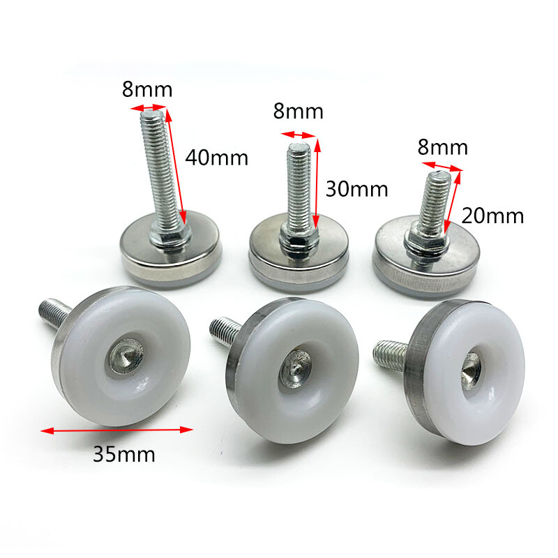 Adjustable Leveling Furniture Feet M6 M8 Screws Stainless Steel ...