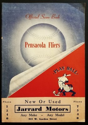 1950 Southeastern League Baseball Program Pensacola FL Fliers Scorebook ...