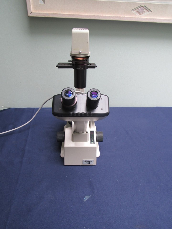 Nikon TMS Inverted Phase Contrast Microscope w Mechanical Stage 3 ...