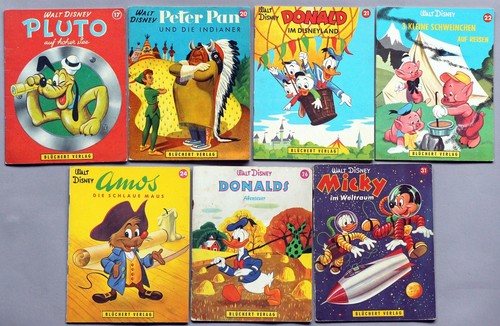 7 Kleine Walt Disney Bilderbücher Micky im Weltraum Amos die schlaue ...