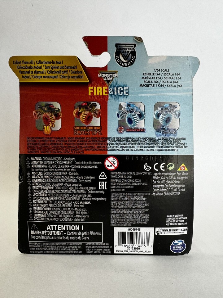 Monster Jam Whiplash W Fire & Ice 1:64 Diecast | eBay