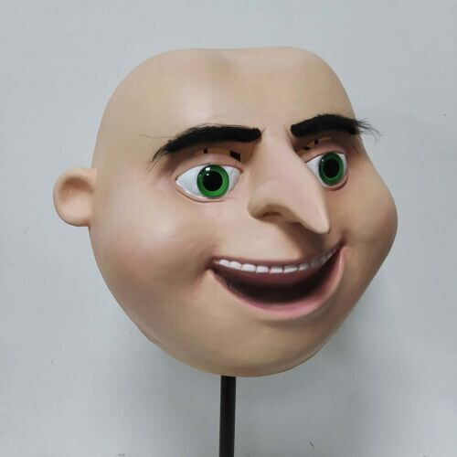 Halloween Masquerade Latex Despicable Me Gru Head Mask Prank Party ...
